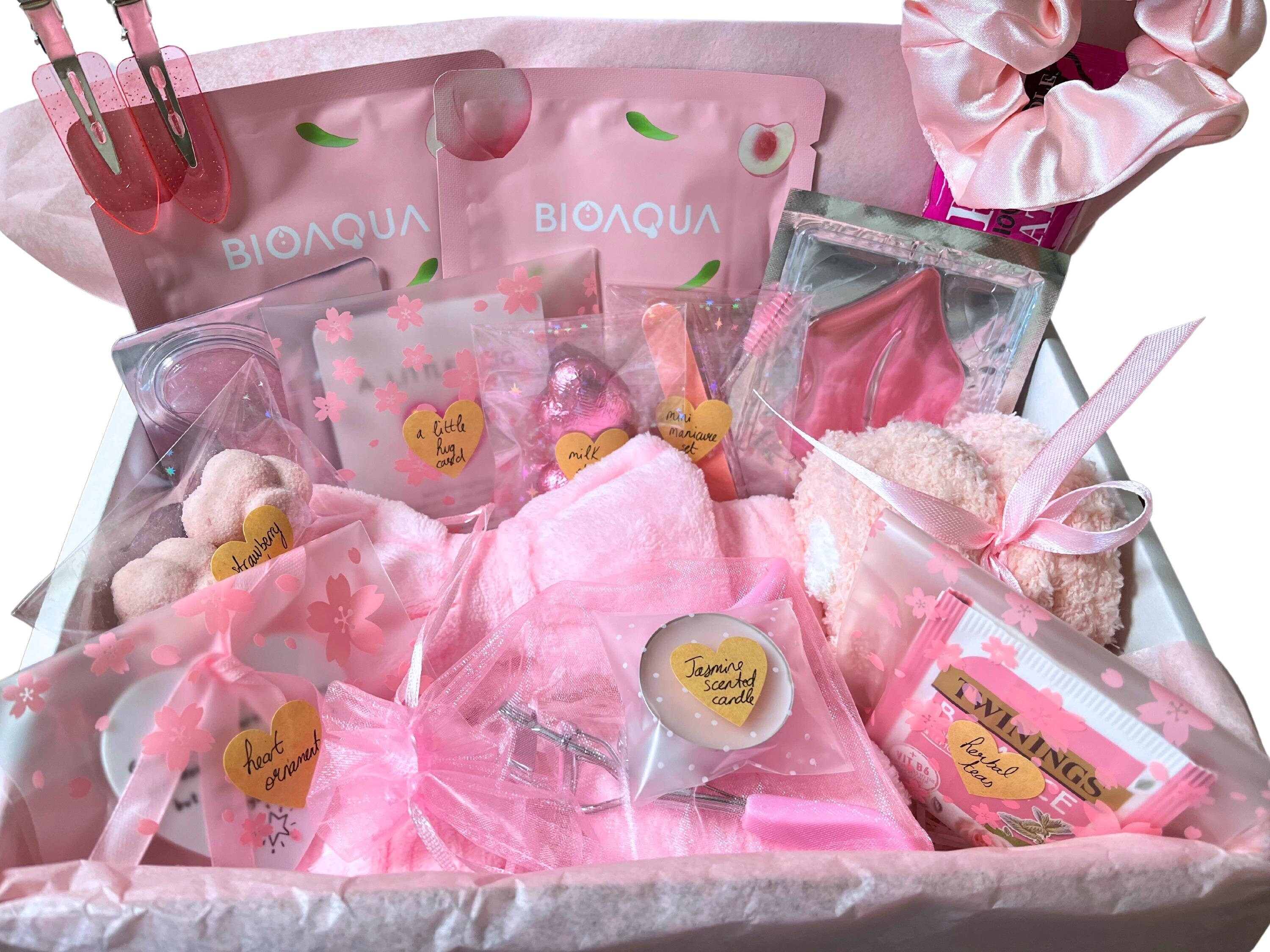 Personalized Pink Pamper Gift Box: Self-care Spa Set - Etsy
