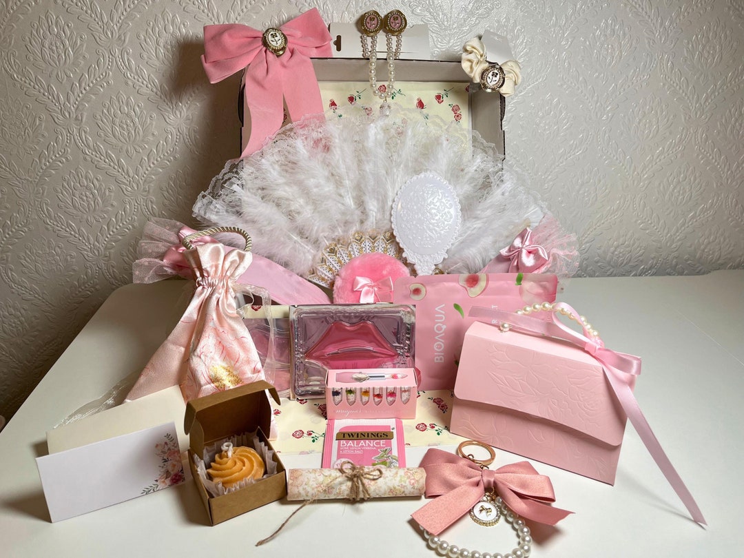 Bridgerton Inspired Gift Box: Pink Pamper Set, Vintage Romance - Etsy