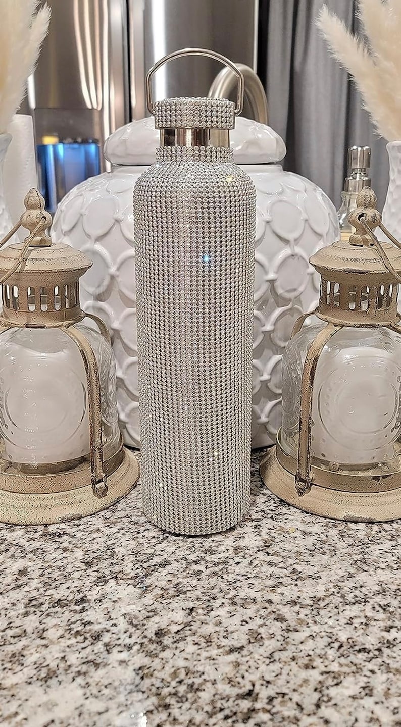 Bling Bedazzle Rhinestones Waterbottle | Diamond Water Bottle Bling ...