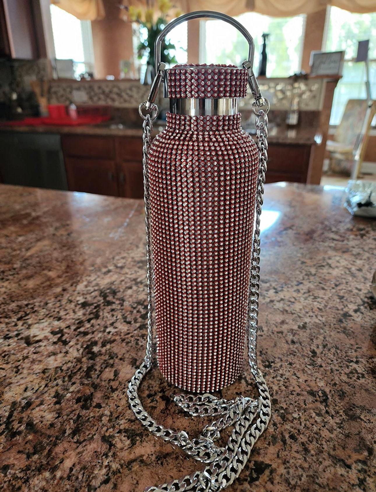 Bling Bedazzle Rhinestones Waterbottle | Diamond Water Bottle Bling ...