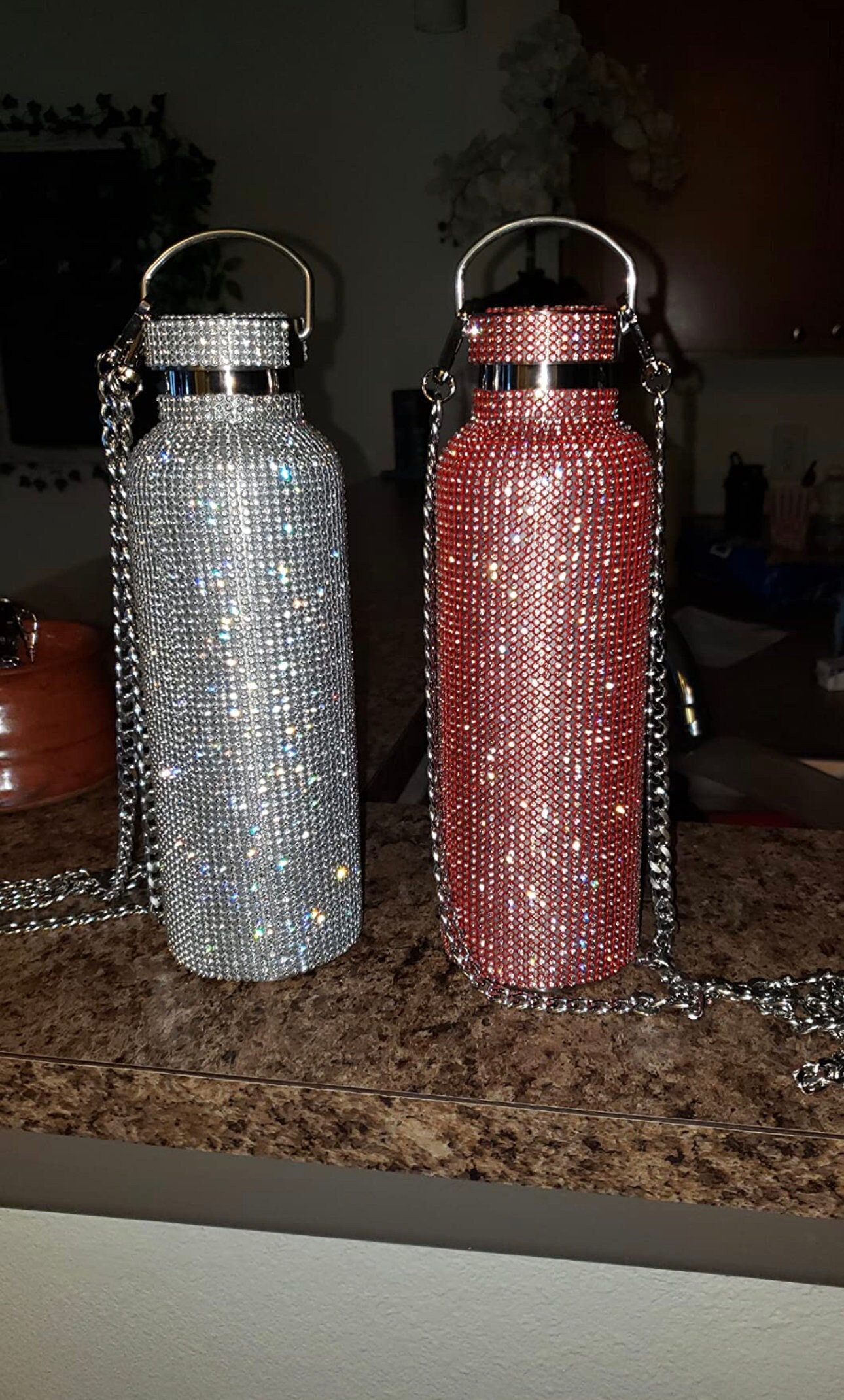 Bling Bedazzle Rhinestones Waterbottle | Diamond Water Bottle Bling ...