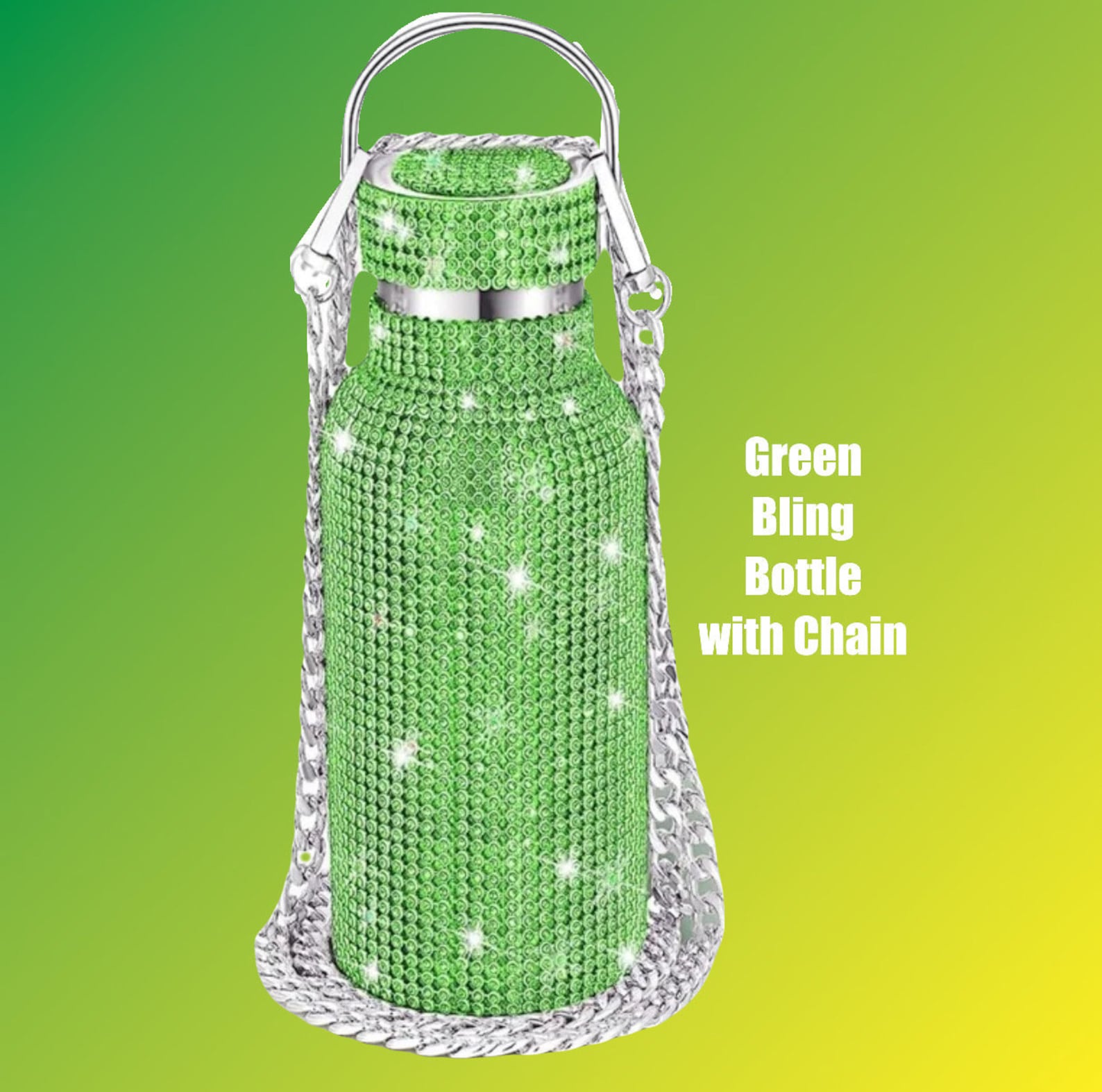 Bling Bedazzle Rhinestones Waterbottle | Diamond Water Bottle Bling ...