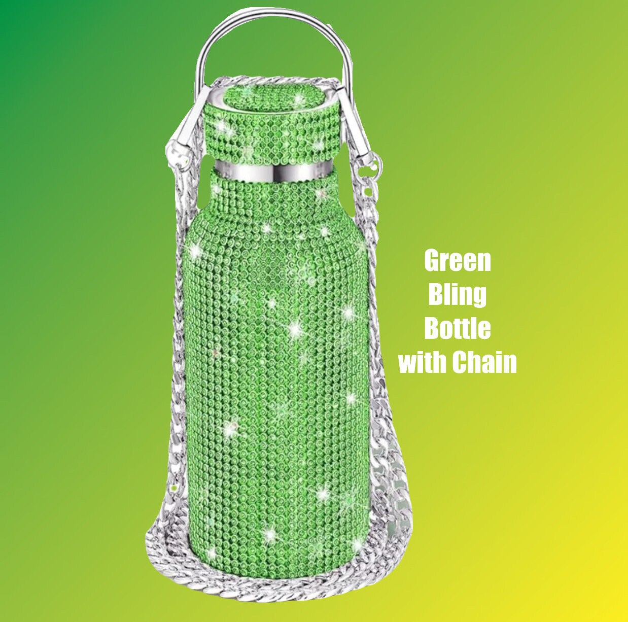 Bling Bedazzle Rhinestones Waterbottle | Diamond Water Bottle Bling ...