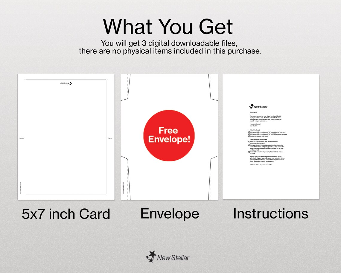 Printable 5x7 Digital Greeting Card | Thank You Card | Kids/children's ...