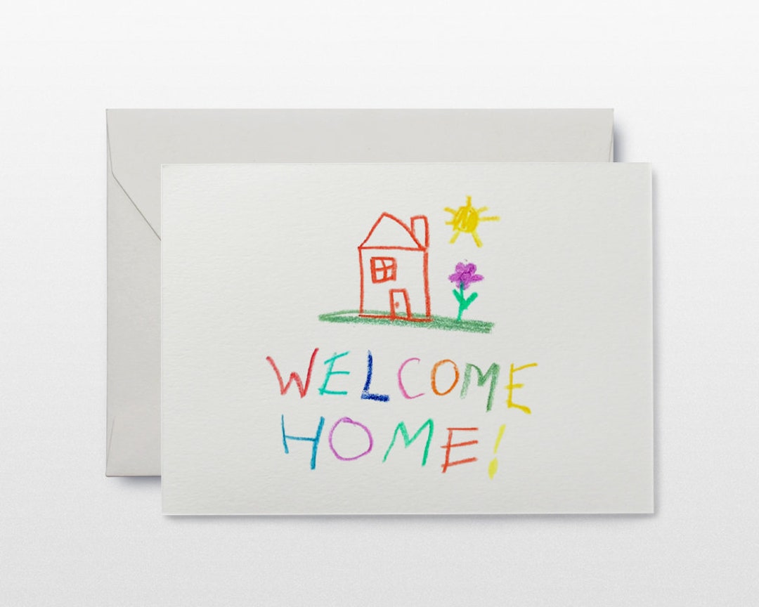 Printable 5x7 Welcome Home Greeting Card | Digital Instant Download ...