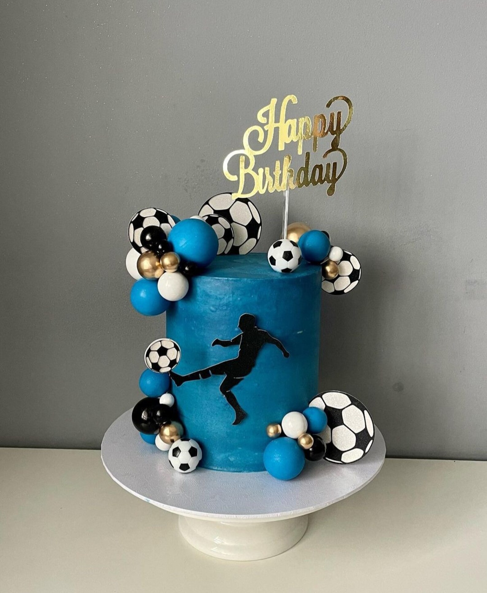 Football Cake Topper Set | Cake Topper | Personalise Cake Topper ...