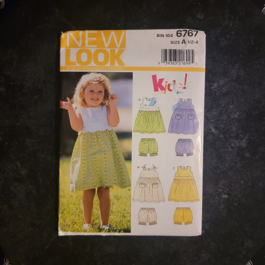 New Look 6767 Pattern New Look Girls Pattern Simplicity - Etsy