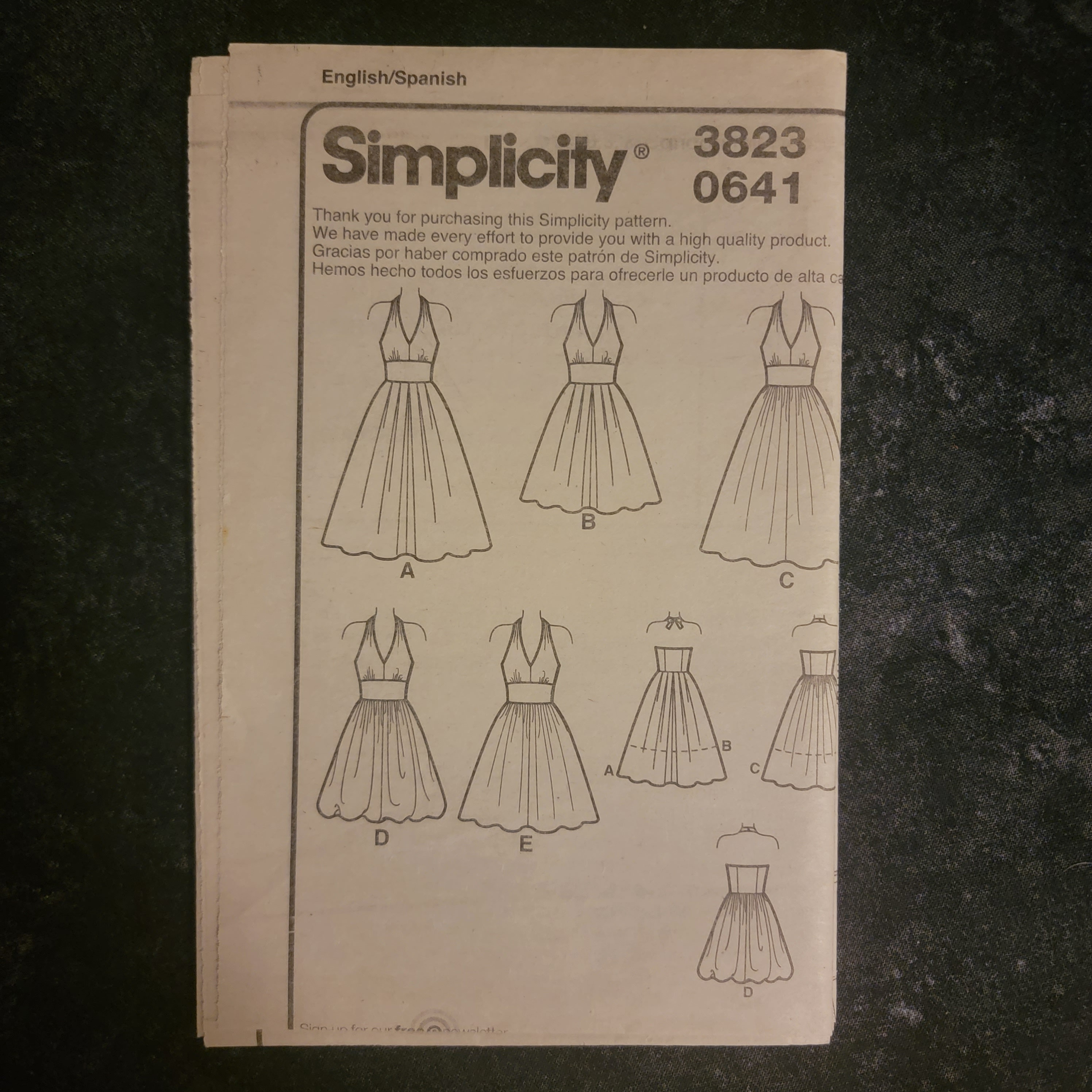 Simplicity 3823 Pattern