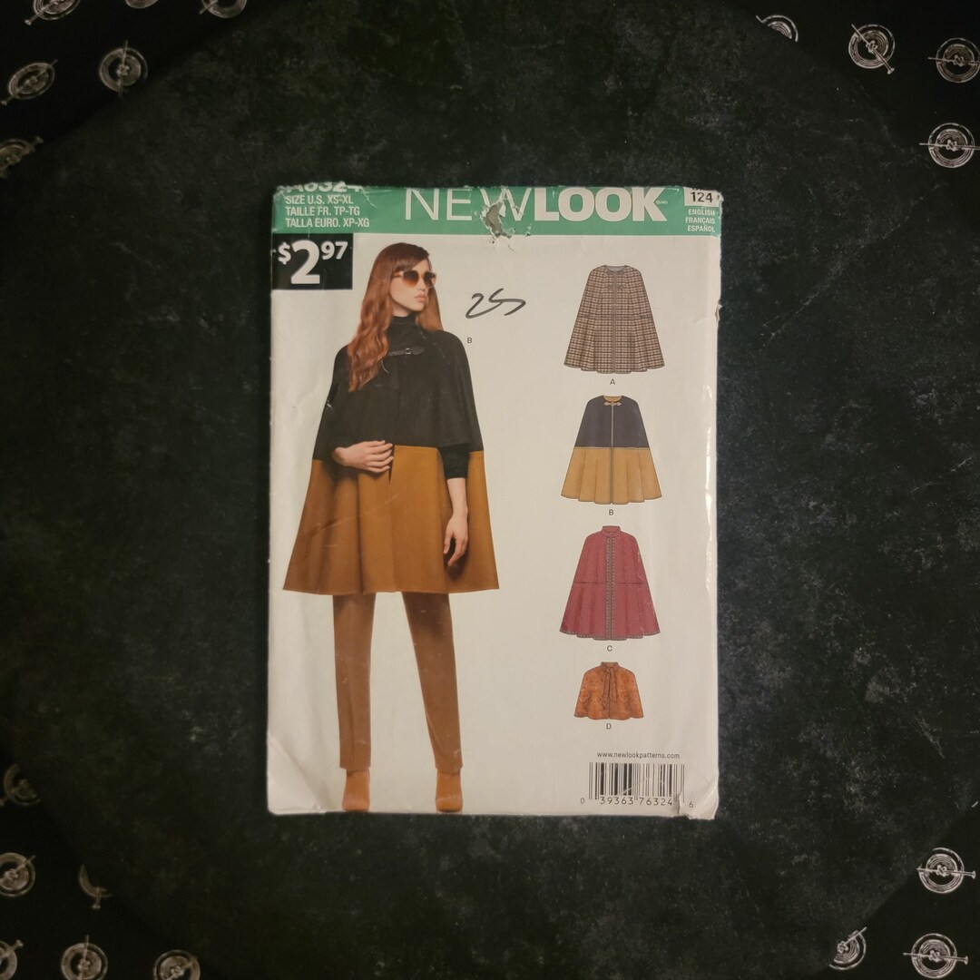 New Look 6324 Pattern New Look Cape Pattern Misses Cape - Etsy
