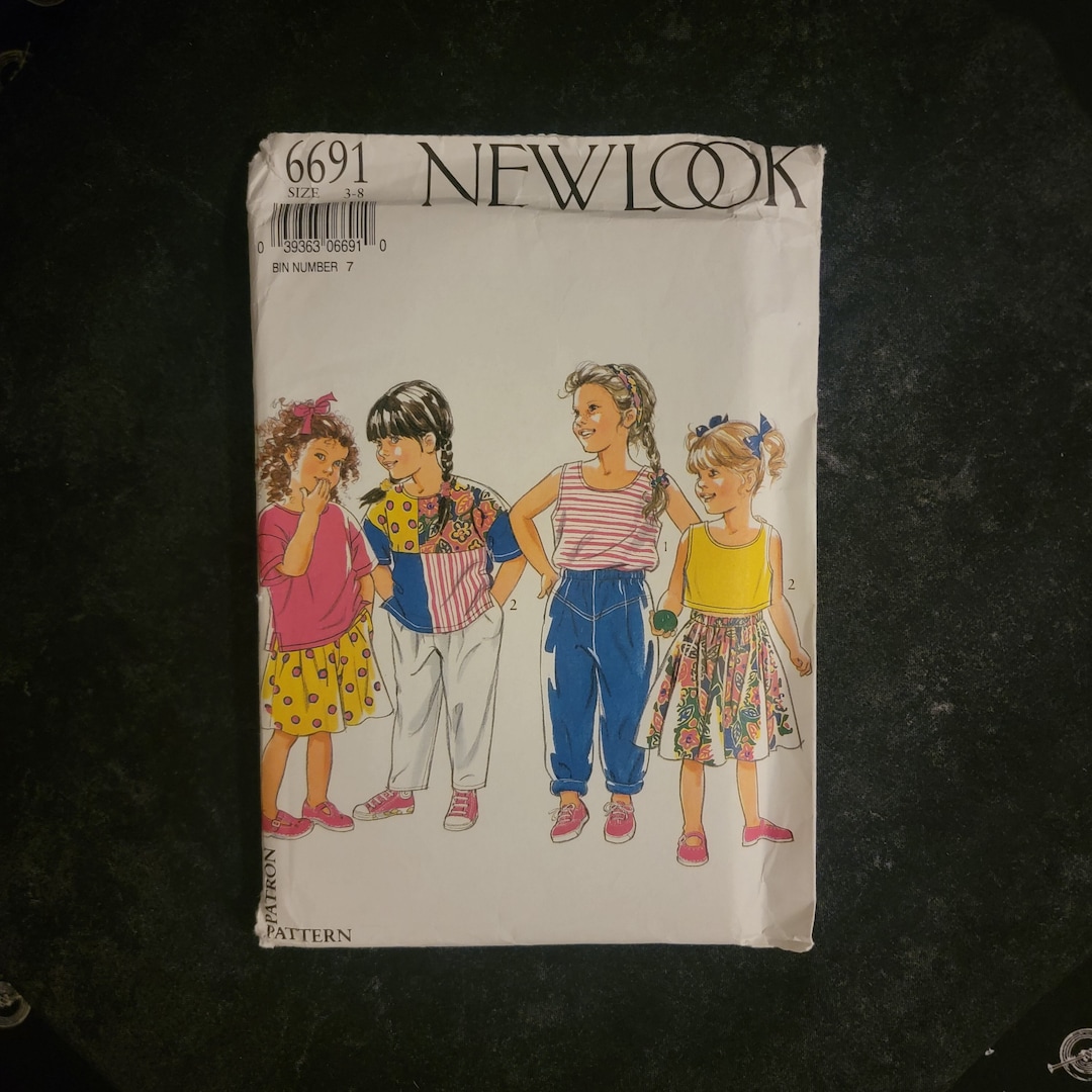 New Look 6691 Pattern, New Look Girls Pattern, Simplicity Girls Shorts ...