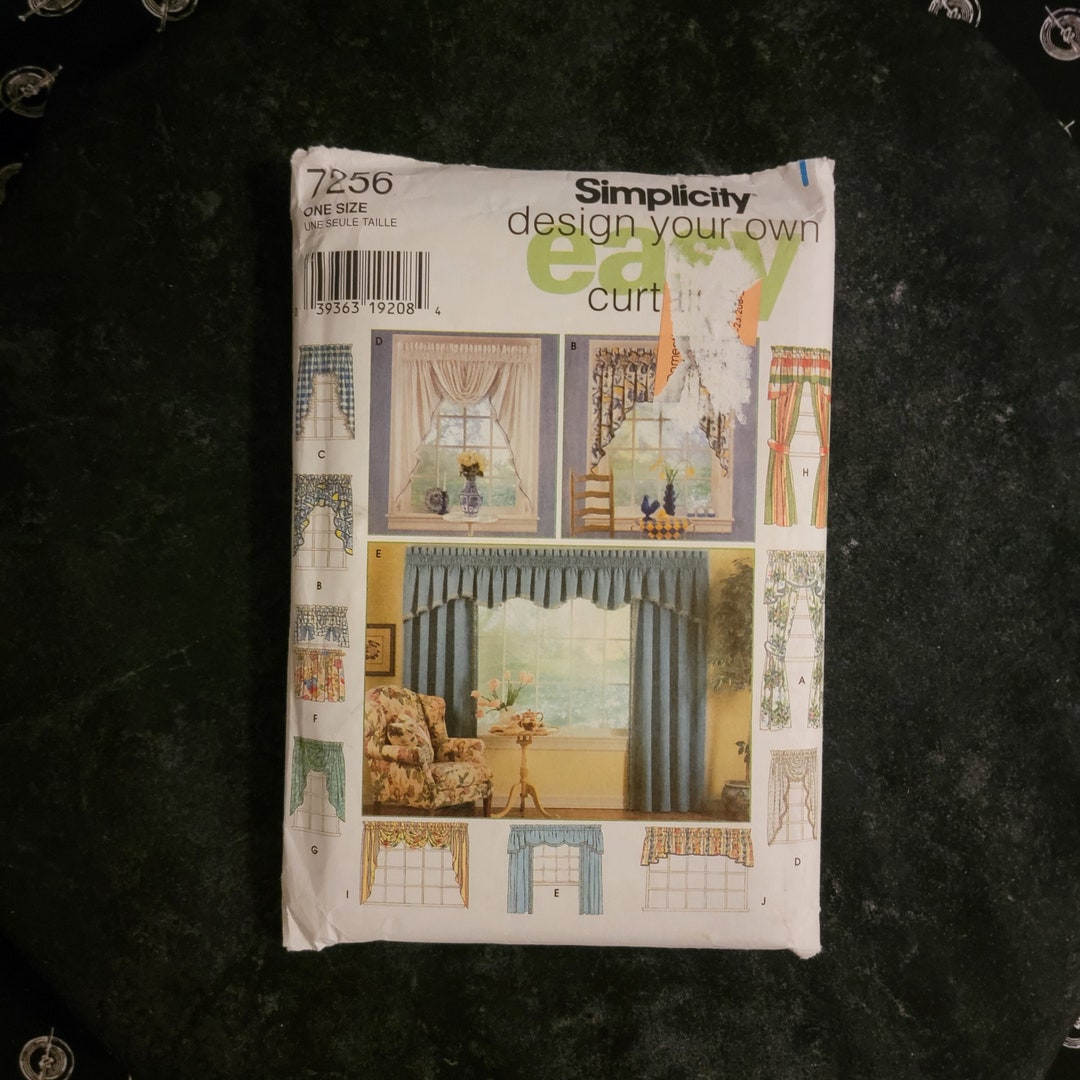 Simplicity 7256 Pattern, 7256 Simplicity Pattern, Simplicity Valance ...