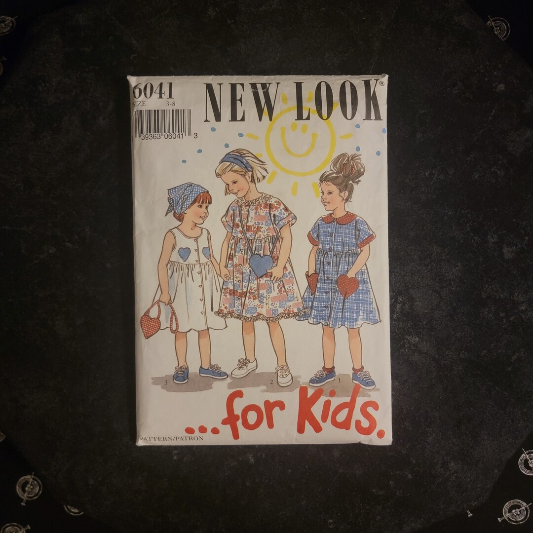 New Look 6041 Pattern, New Look for Kids Pattern, New Look Childs Dress ...