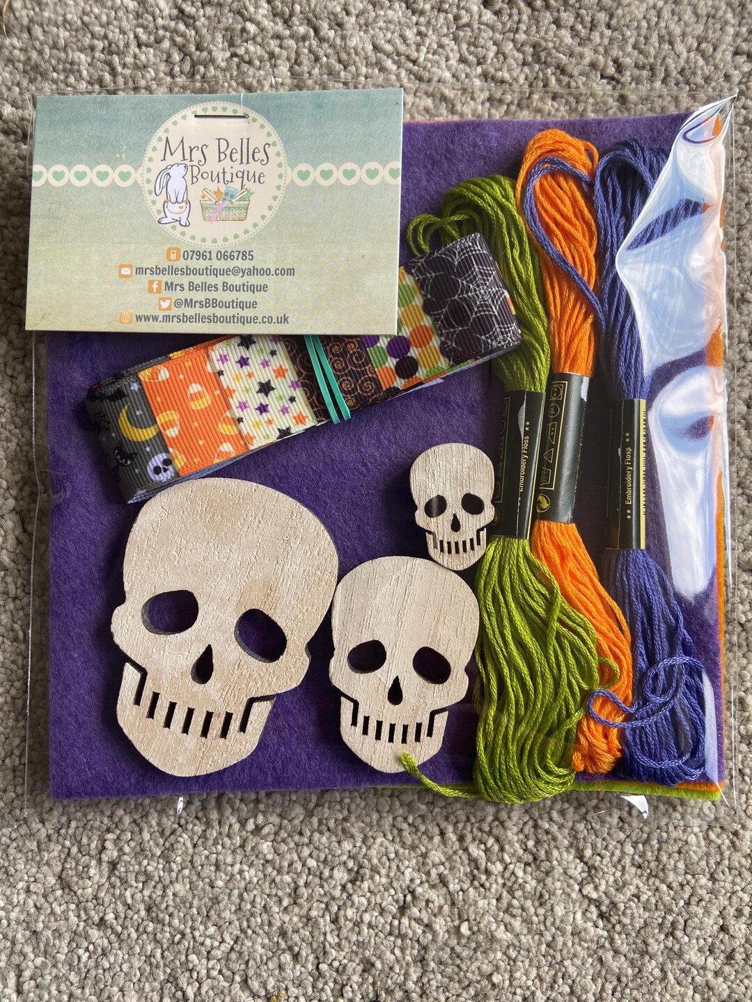 Make Your Own Halloween Craft Kit, Sewing Kit, Craft Ideas for Children ...