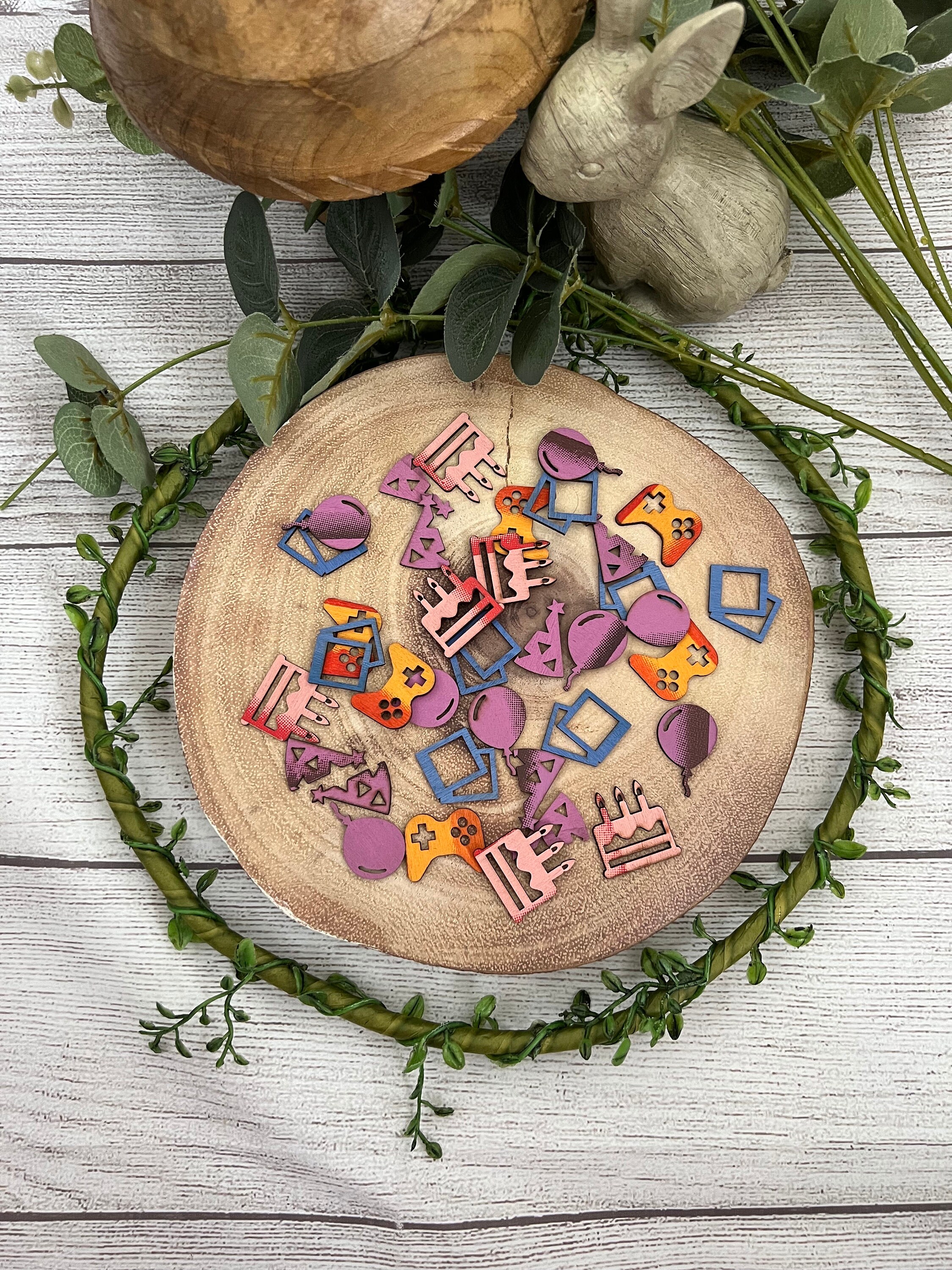 Wooden Embellishments Etsy UK