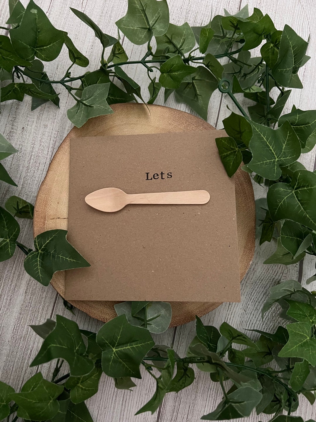 Let’s Spoon Card, Valentines Funny Card, Wooden Spoon Card, I Love You ...