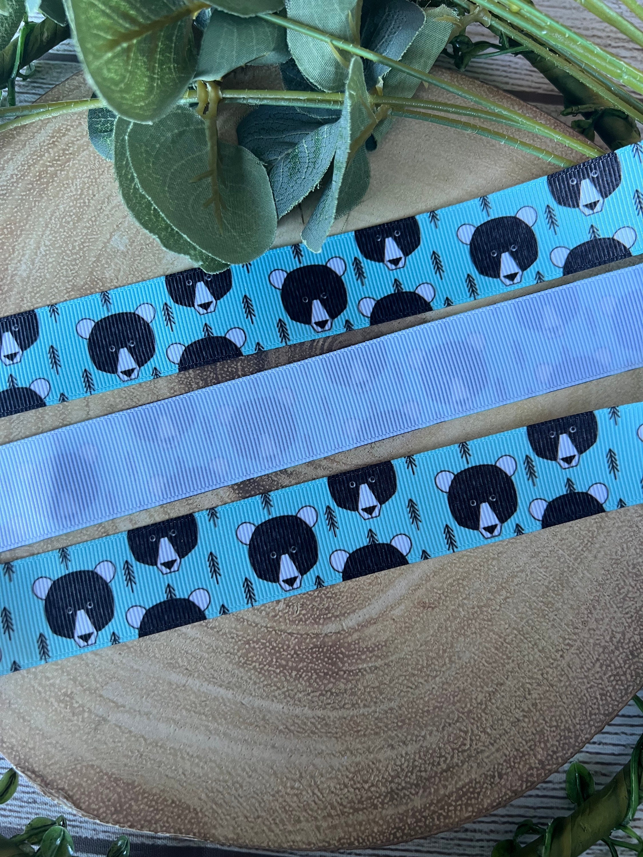 Beautiful Black Bear Ribbon, Cute Black Bear Ribbon, Black Bear Themed ...