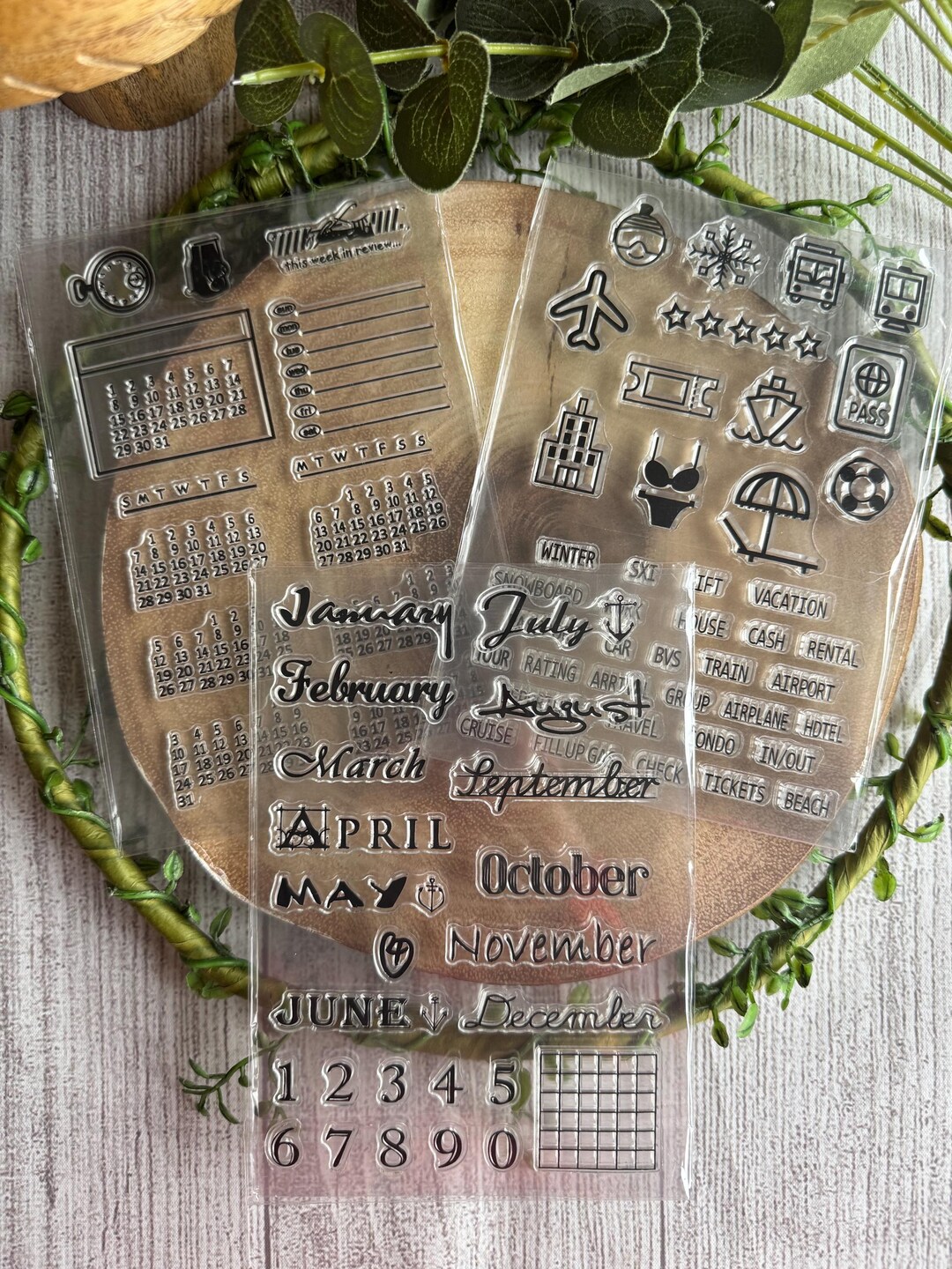 Clear Craft Stamp Set, Stamps for Journalling, Craft Stamps, Stamps for ...