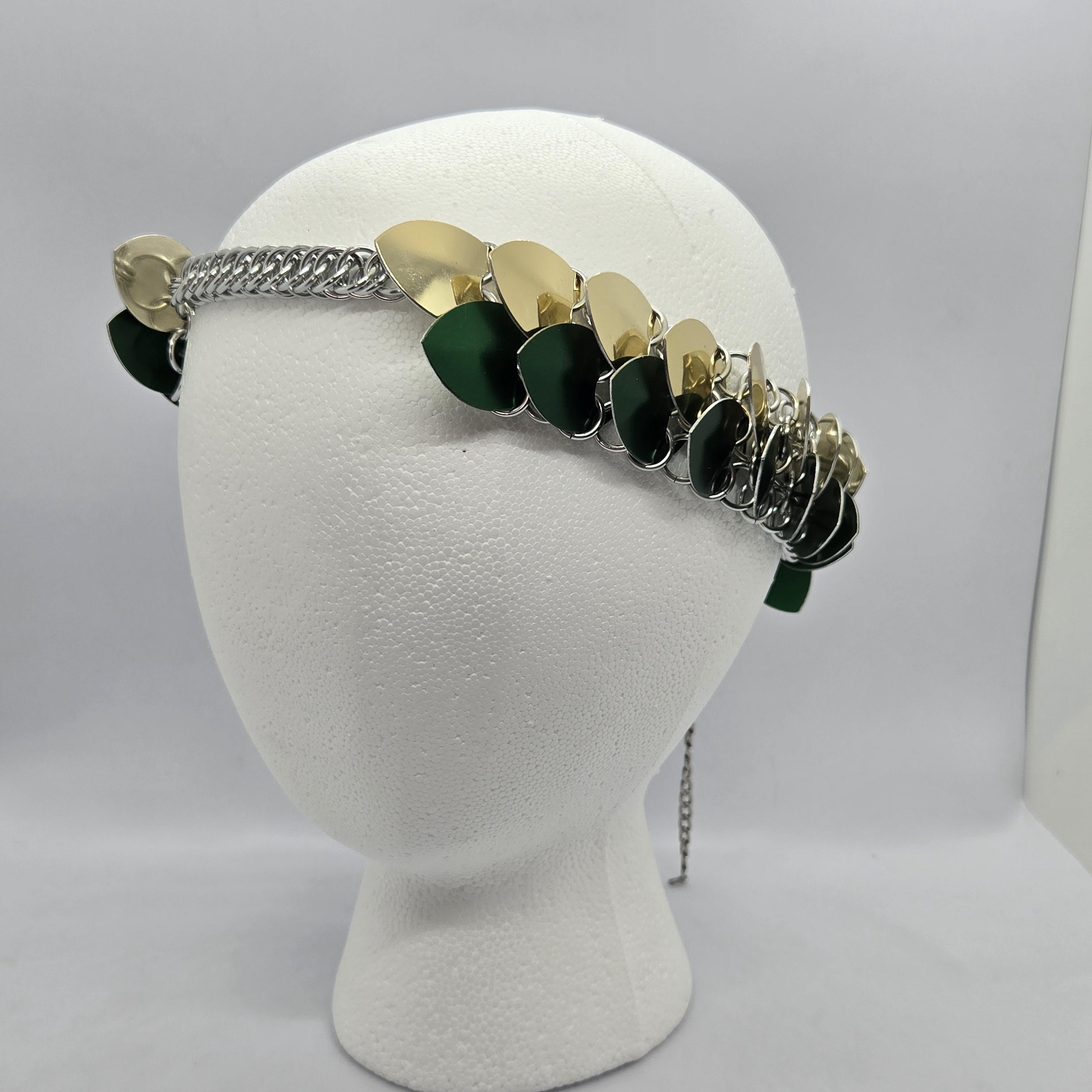 Dragon Scale Crown / Scale Mail Laurel Wreath / Fantasy Headwear - Etsy