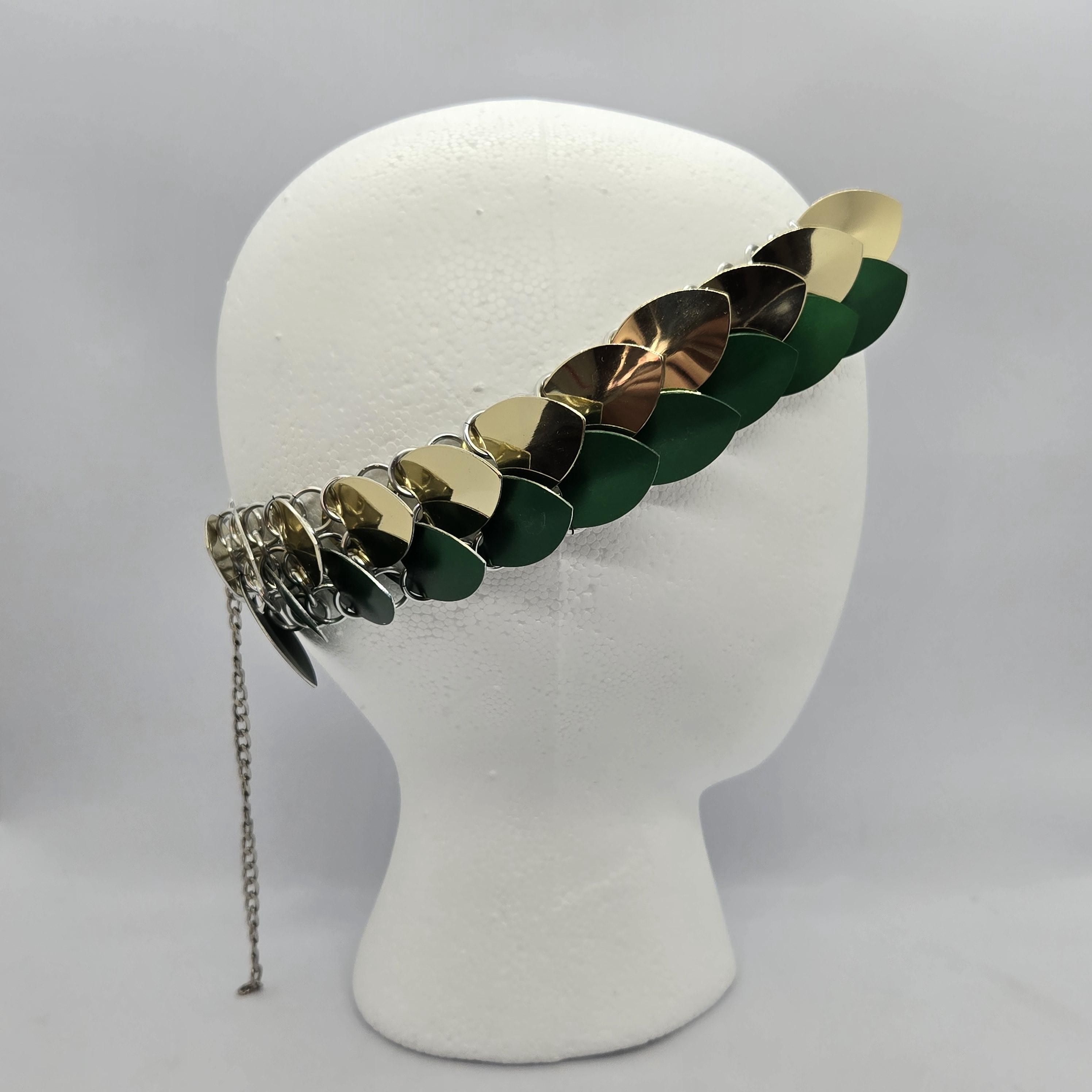 Dragon Scale Crown / Scale Mail Laurel Wreath / Fantasy Headwear - Etsy