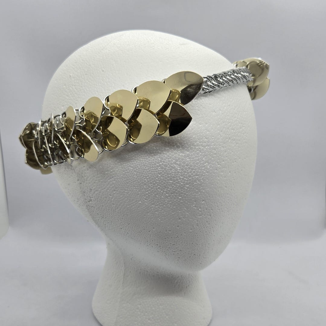 Dragon Scale Crown / Scale Mail Laurel Wreath / Fantasy Headwear - Etsy