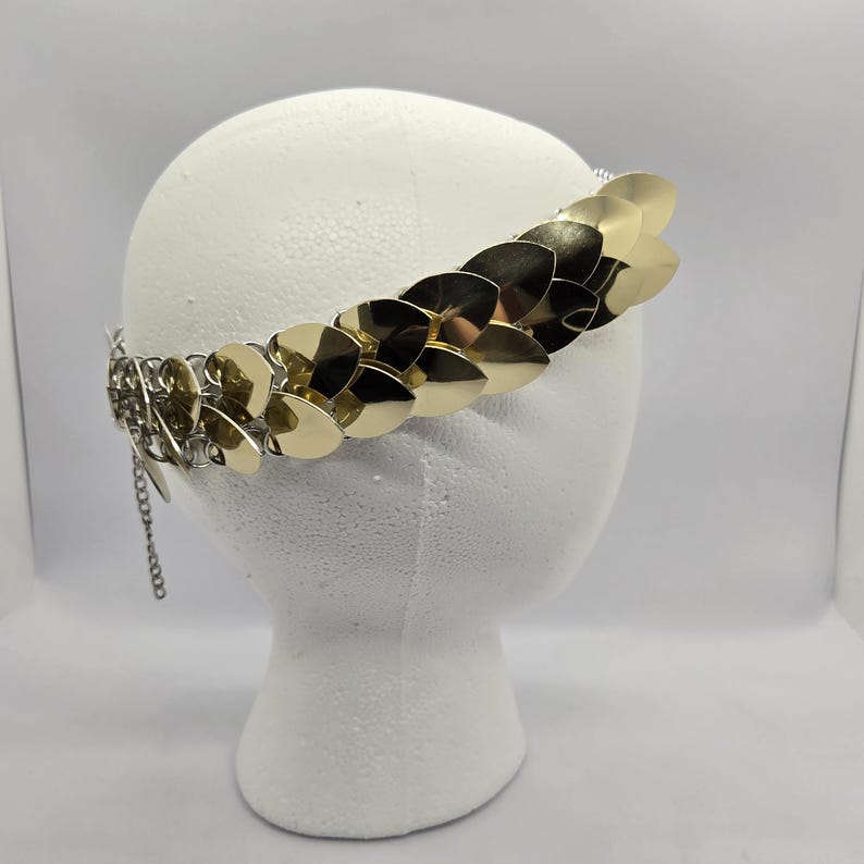 Dragon Scale Crown / Scale Mail Laurel Wreath / Fantasy Headwear - Etsy