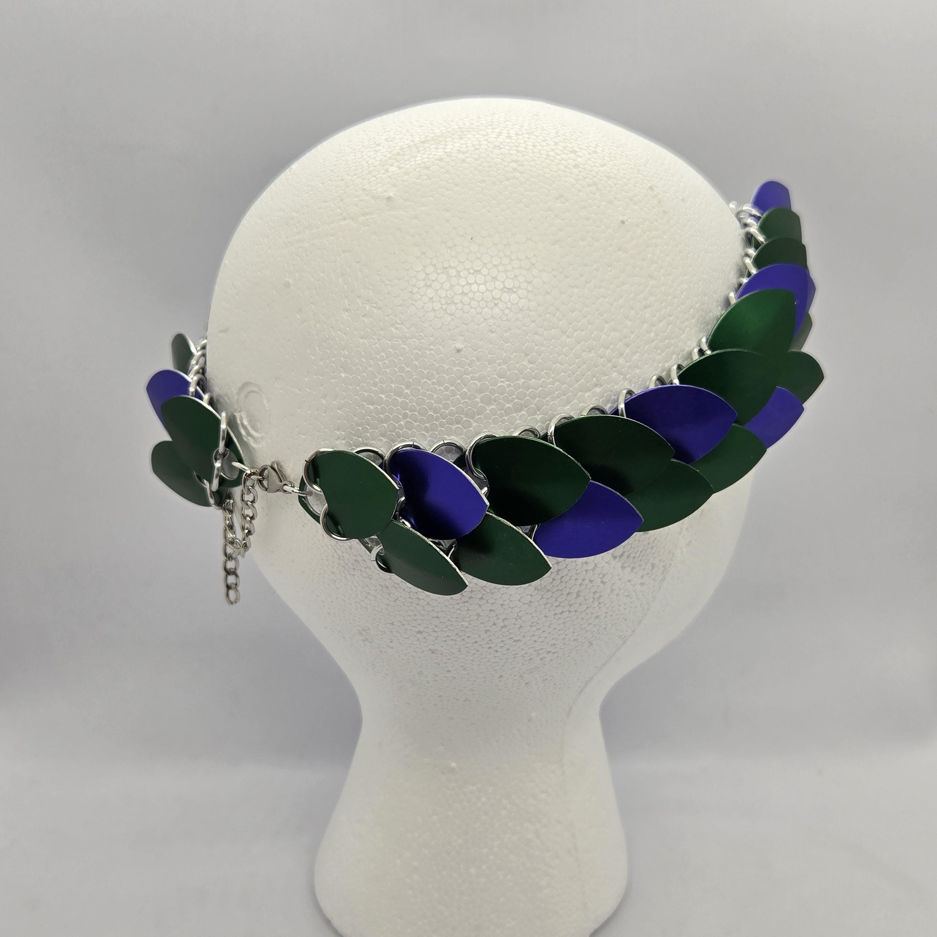 Dragon Scale Crown / Scale Mail Laurel Wreath / Fantasy Headwear - Etsy