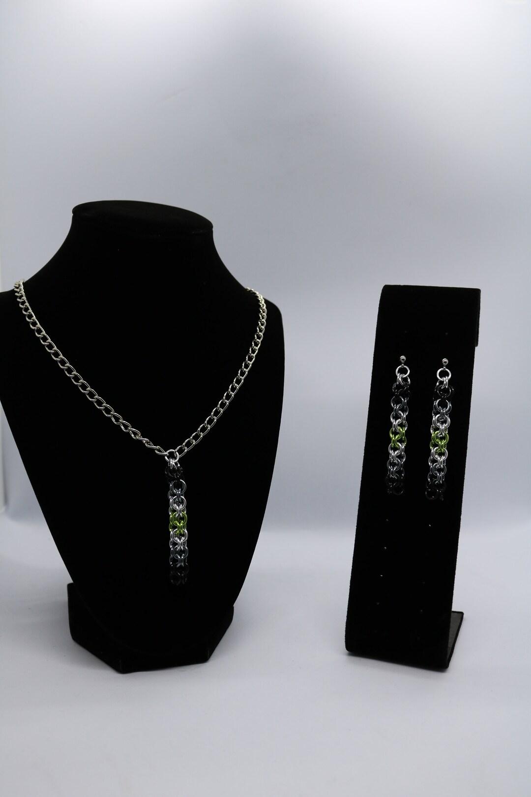 Agender Pride Flag Chain Pendant Set - Etsy