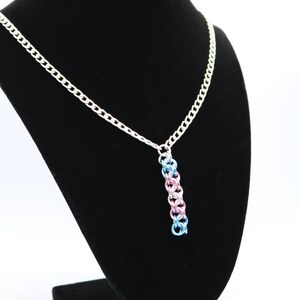 Transgender Pride Flag Chain Pendant Necklace and Earrings Set - Etsy