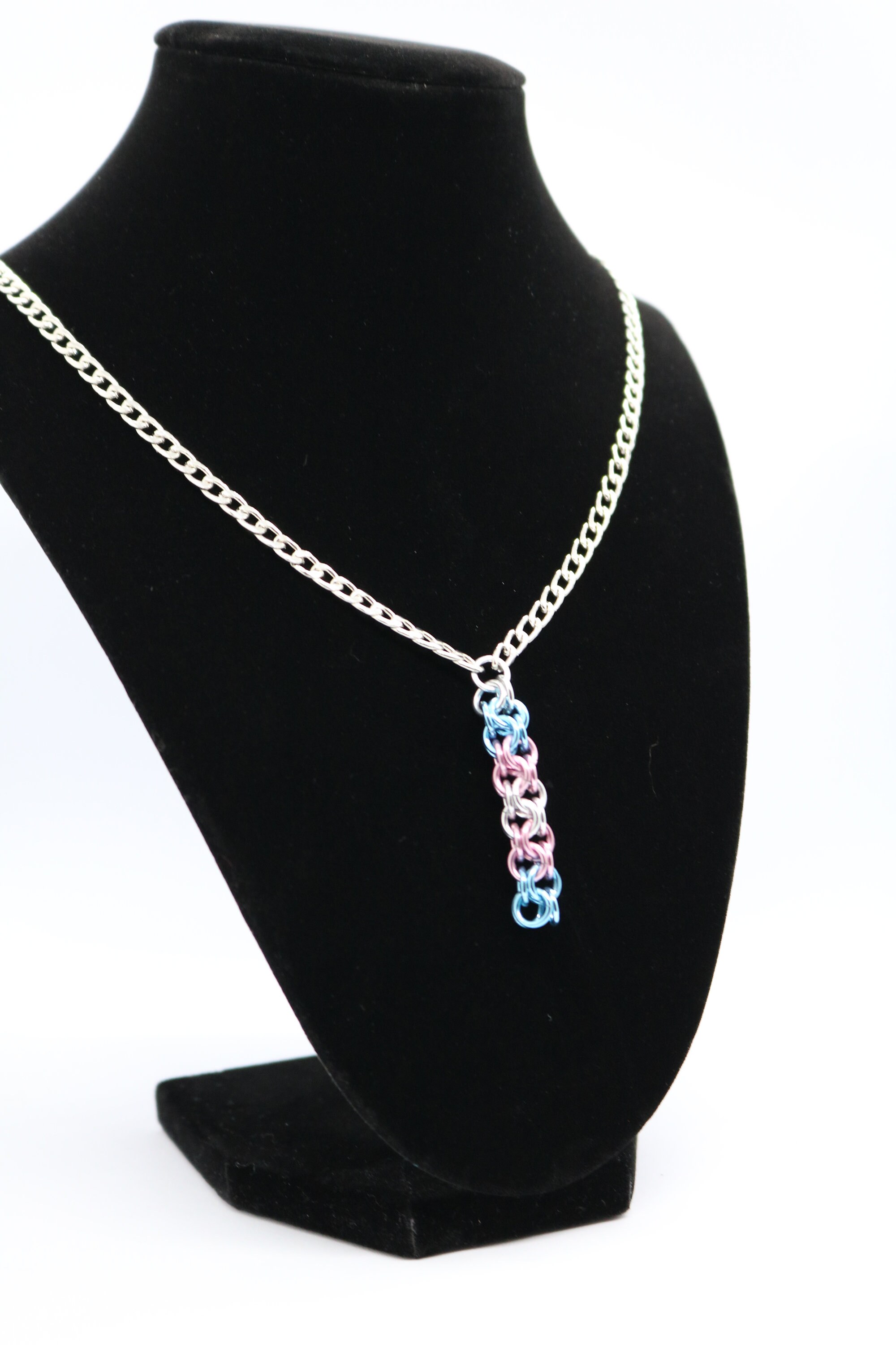 Transgender Pride Flag Chain Pendant Necklace and Earrings Set - Etsy