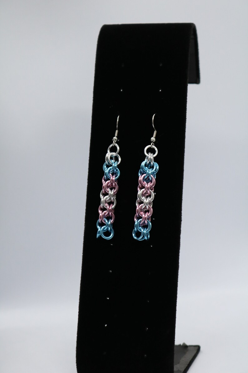 Transgender Pride Flag Chain Pendant Necklace and Earrings Set - Etsy ...
