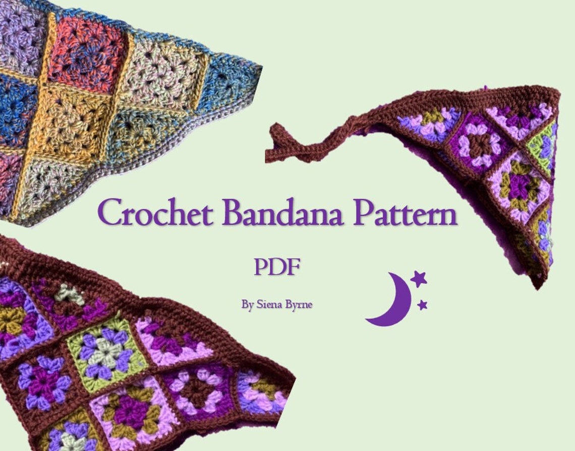 Crochet Bandana Pattern PDF - Etsy