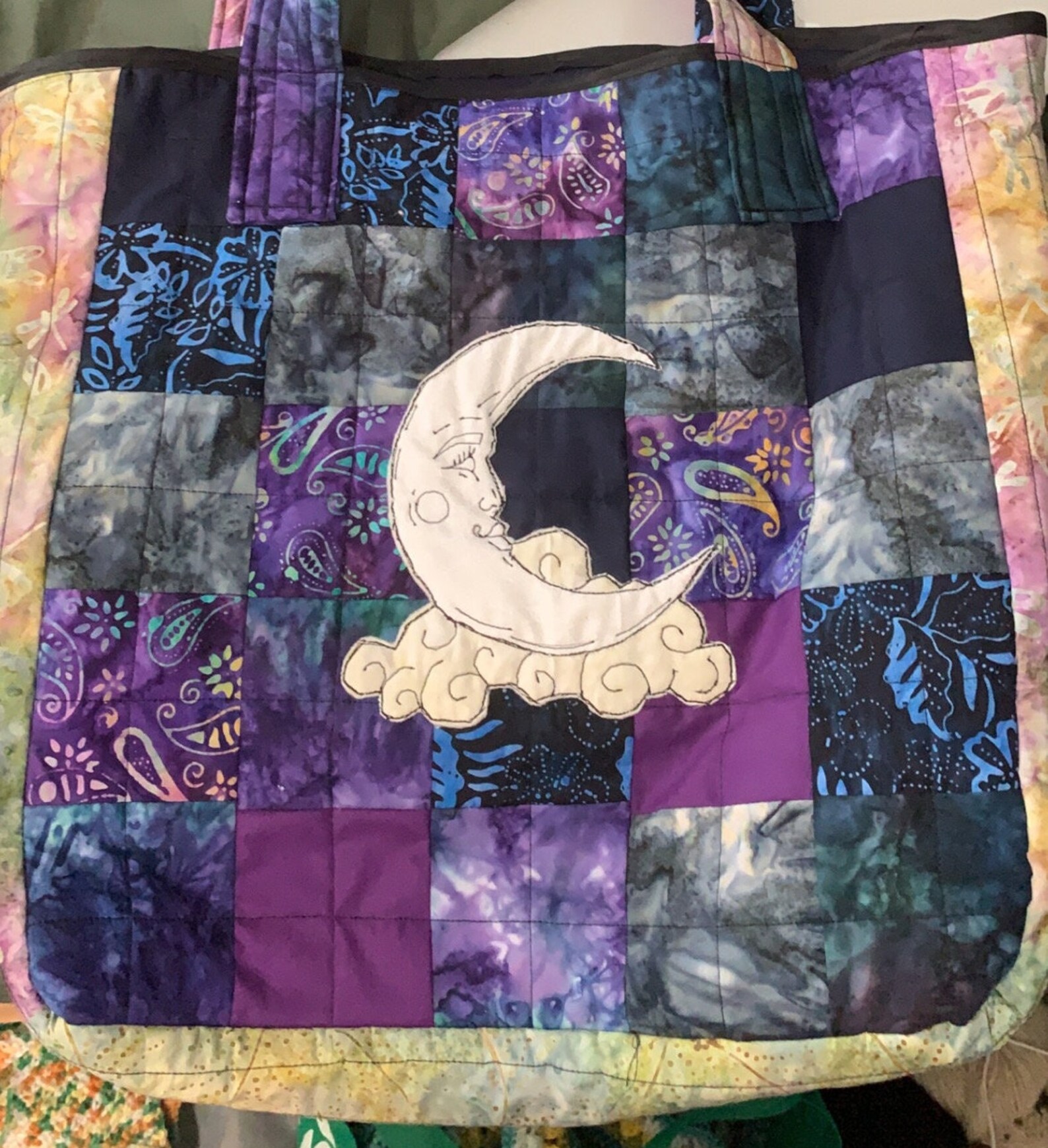 Patchwork Quilted Tote Bag Pattern PDF - Etsy