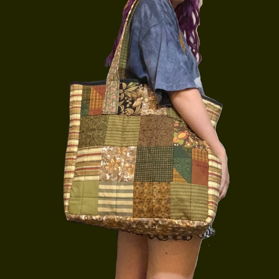 Patchwork Quilted Tote Bag Pattern PDF - Etsy