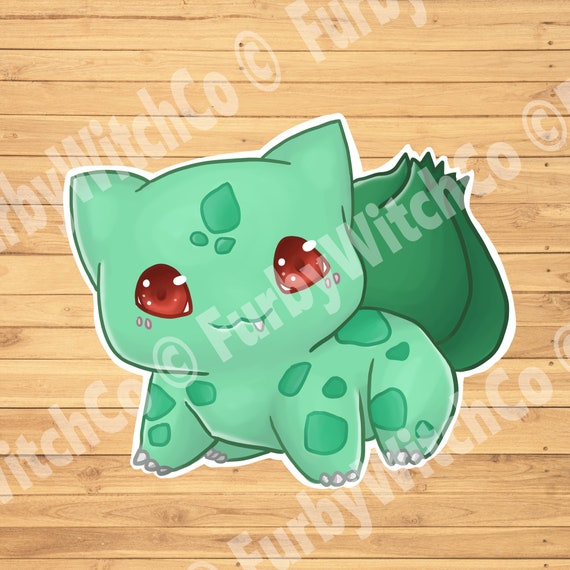 Bulbasaur Sticker Full-color Sticker Vinyl Sticker - Etsy