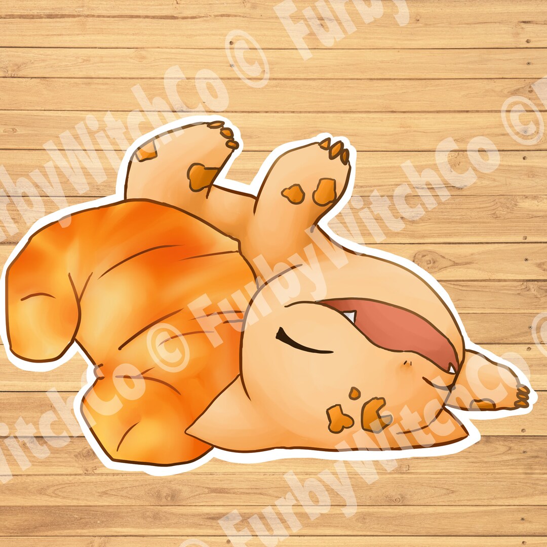 Croissant Bulbasaur Bread Bulbasaur Full-color Sticker - Etsy