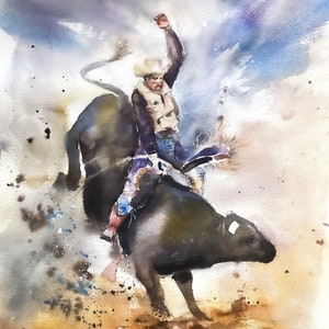 Bull Rider - Etsy