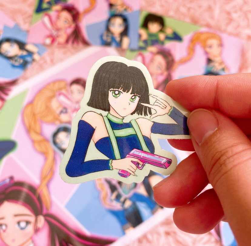 Aespa Cute Anime Stickers Karina Winter Ningning - Etsy