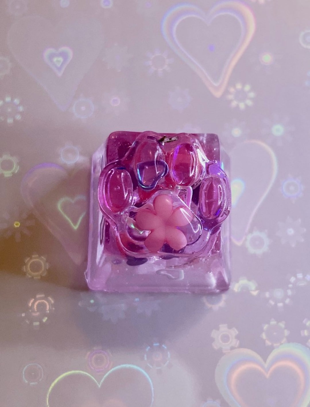 Kitty Paw Keycap | Handmade | Keyboard | Artisan Keycap | Resin Keycap ...