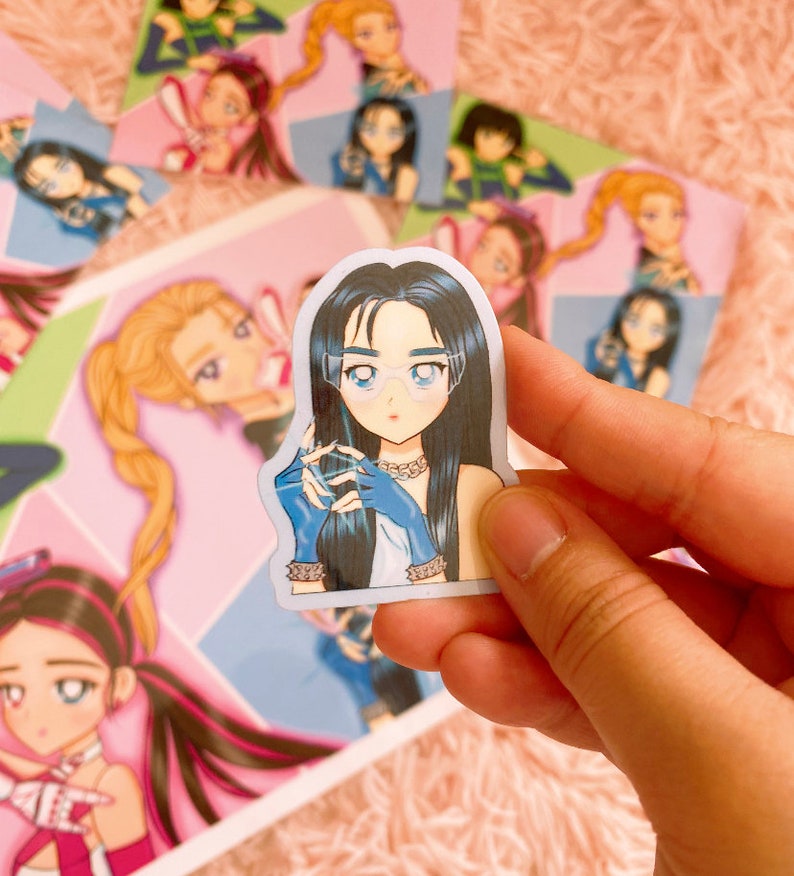 Aespa Cute Anime Stickers Karina Winter Ningning - Etsy