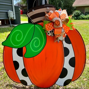 Perfect Fall Pumpkin - Fall Door Decor - Pumpkin - Door Decor - Door ...