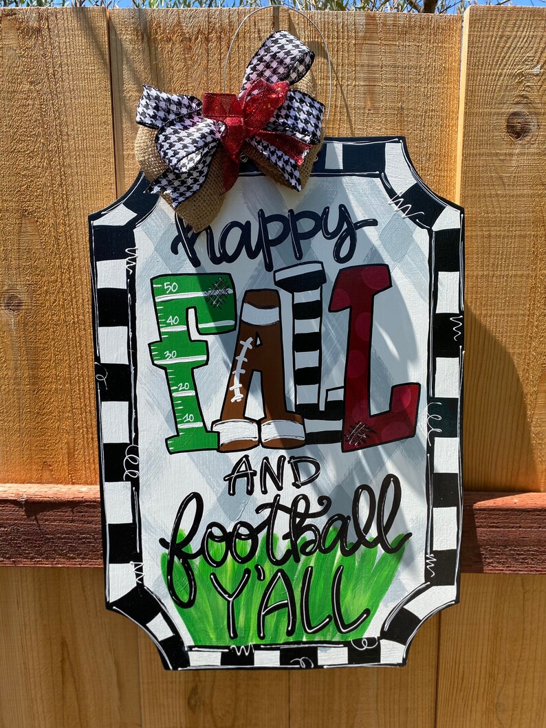 Happy Fall and Football - Etsy