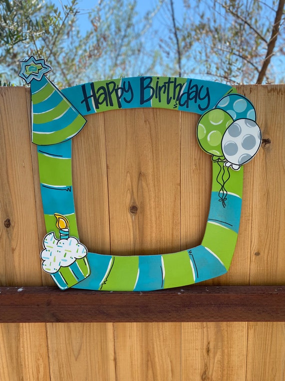 Happy Birthday Photo Frame - Etsy