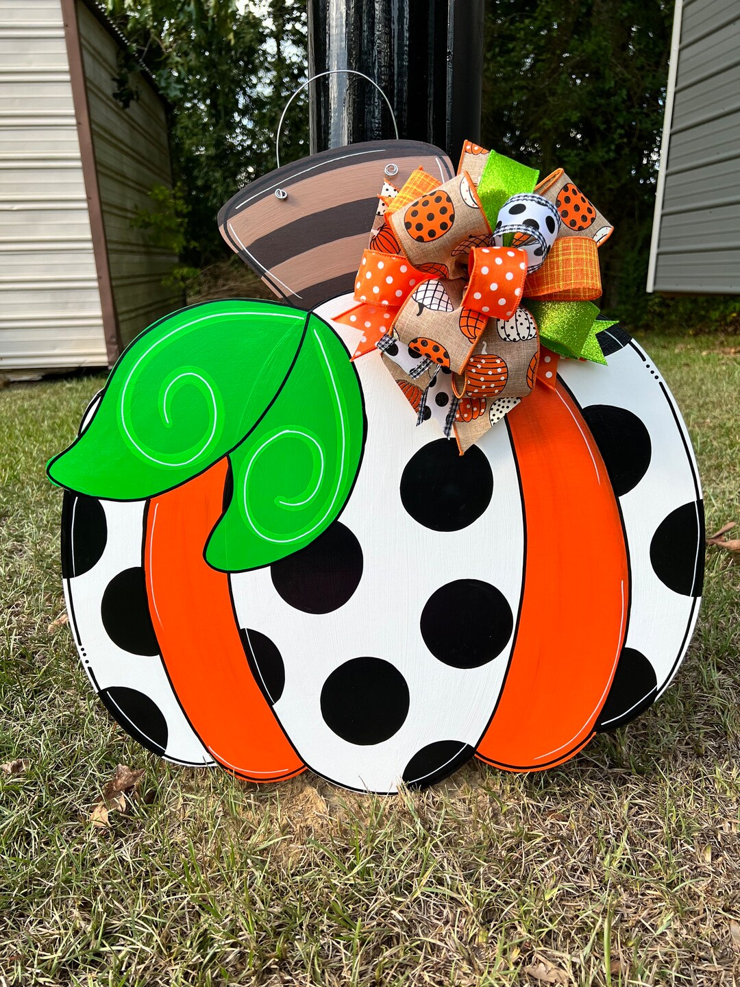 Perfect Fall Pumpkin - Fall Door Decor - Pumpkin - Door Decor - Door ...