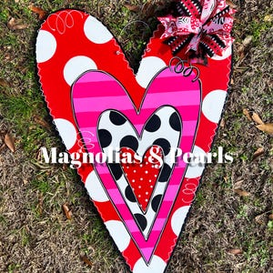 XL Personalized Door Hanger - Valentine's Day Door Hanger - Valentine ...