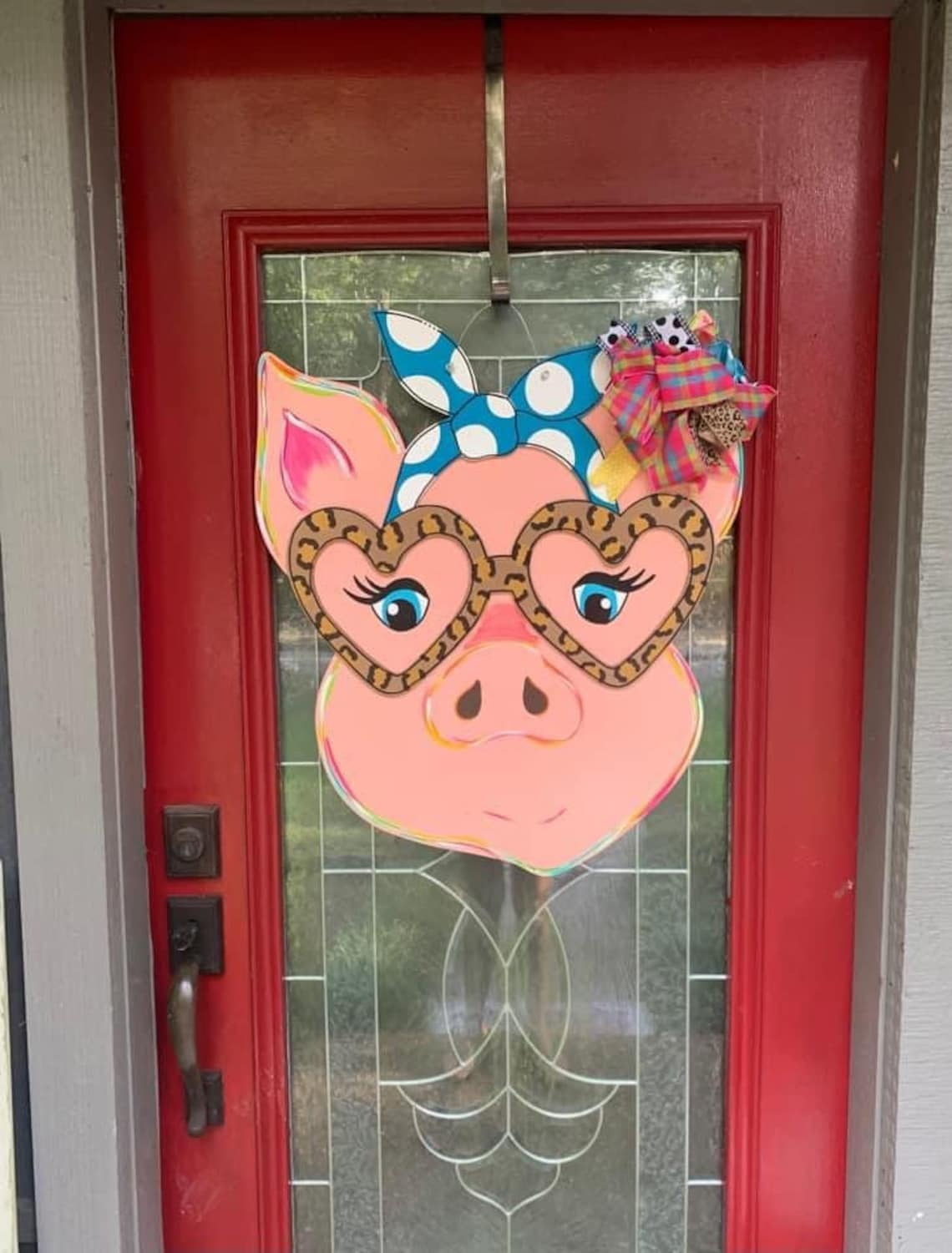 Miss Dollie the Pig Door Hanger Pig Door Decor DIY - Etsy