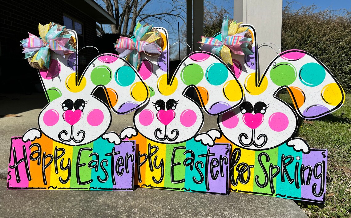 Easter Door Hanger Personalized Door Hanger Easter Decor | Etsy