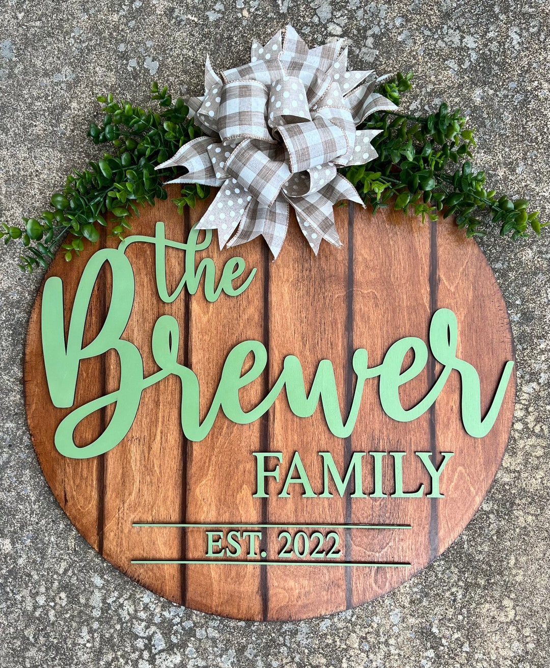 Rustic Farmhouse Welcome Door Decor - Etsy