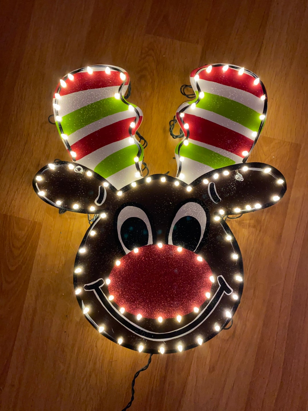 Rudolph Tree Topper - Etsy