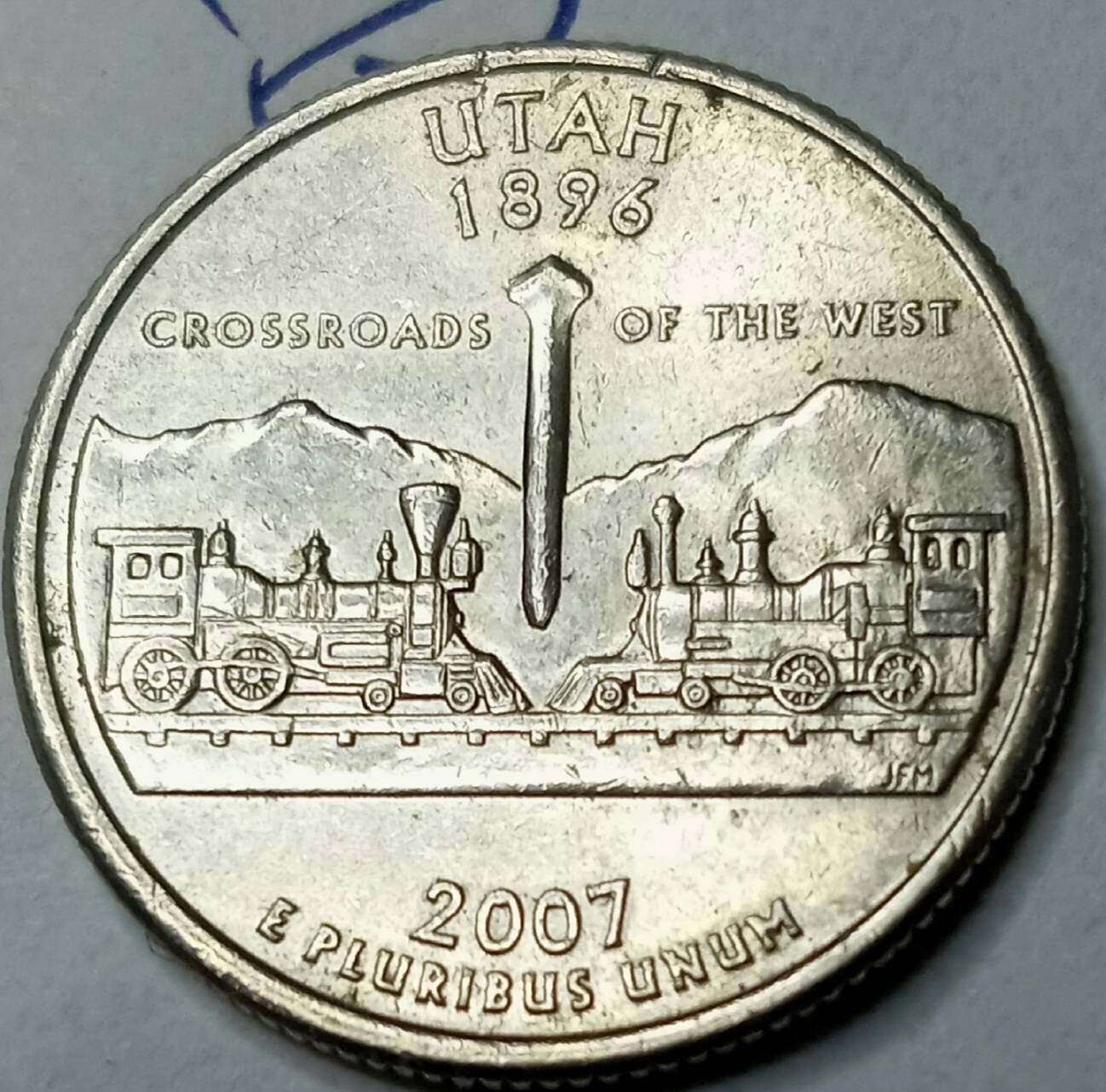 2007 P UTAH STATE QUARTER with Reverse Coin Die Break Pieces | Etsy