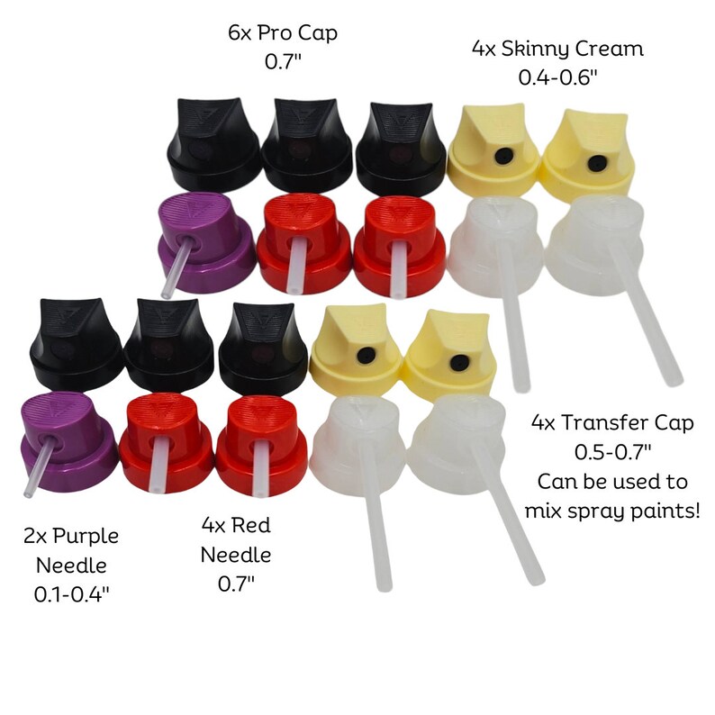 X-thin Fine Line Detail Pack Spray Paint Caps, Graffiti, Street Art ...